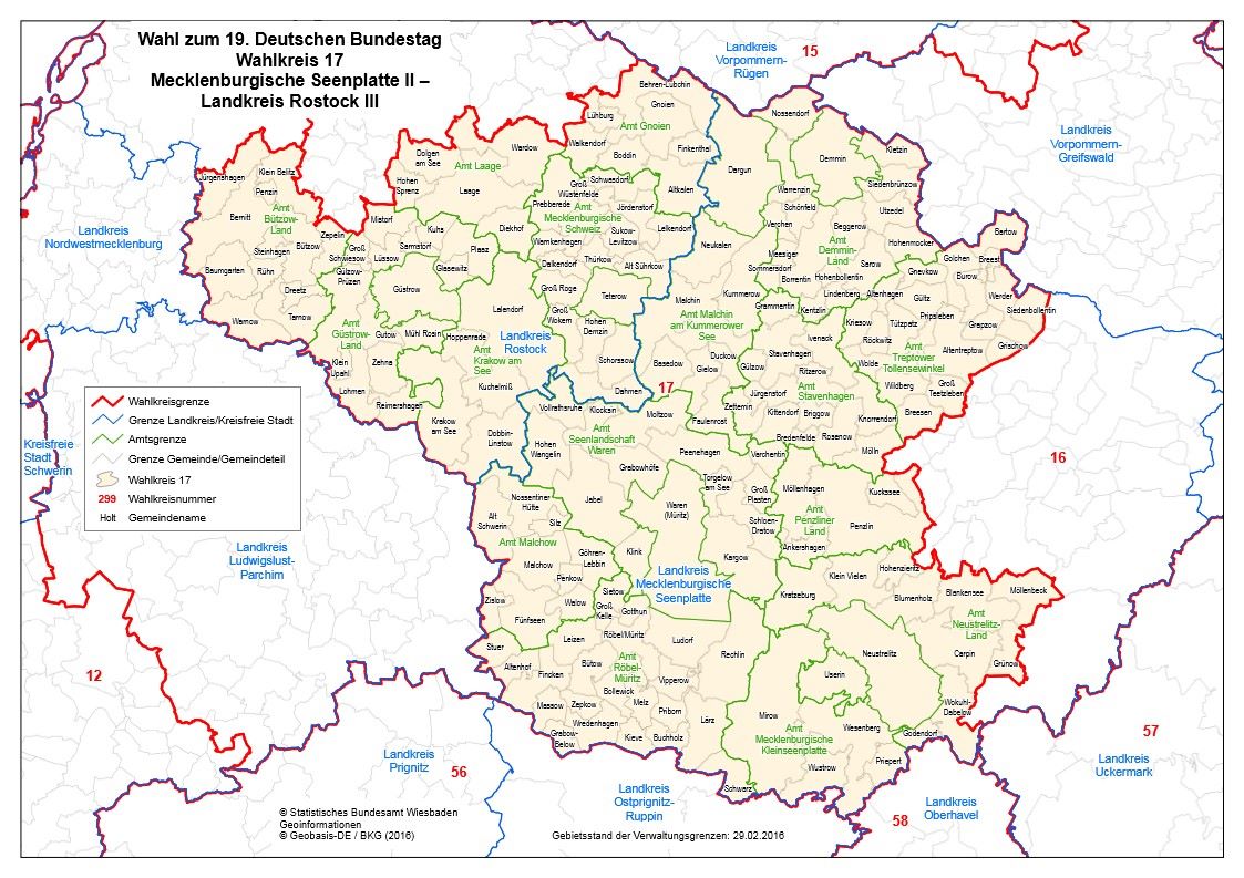 Wahlkreis 17 - Mecklenburgische Seenplatte II – Landkreis Rostock III ...