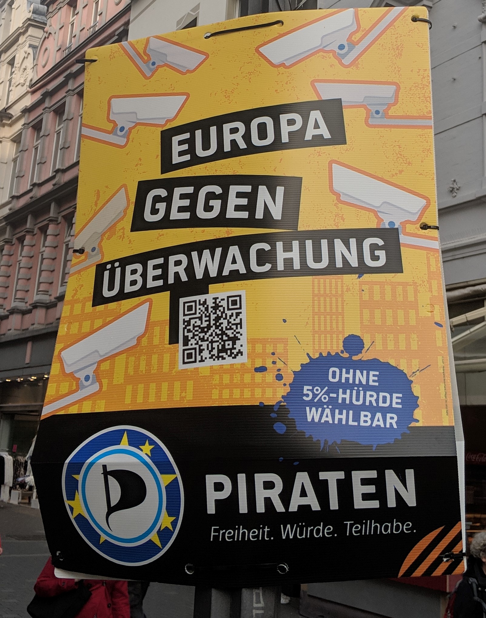 Wahlplakate Europawahl 2019: Europa gegen Überwachung (Piraten) - das ... Wahlplakate Europawahl 2019: Europa gegen Überwachung (Piraten) - das ...