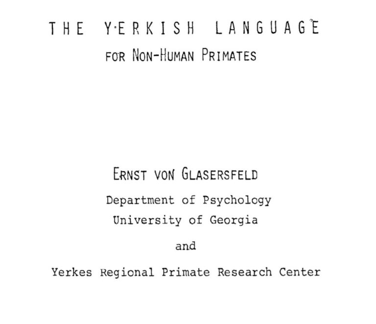 Plansprache: Yerkish