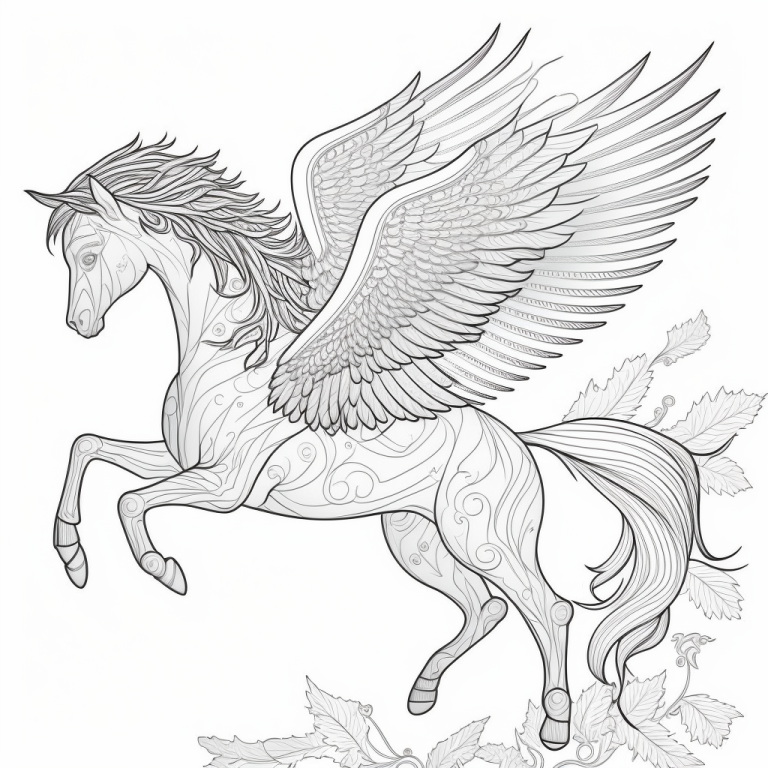 Ausmalbild: Pegasus I