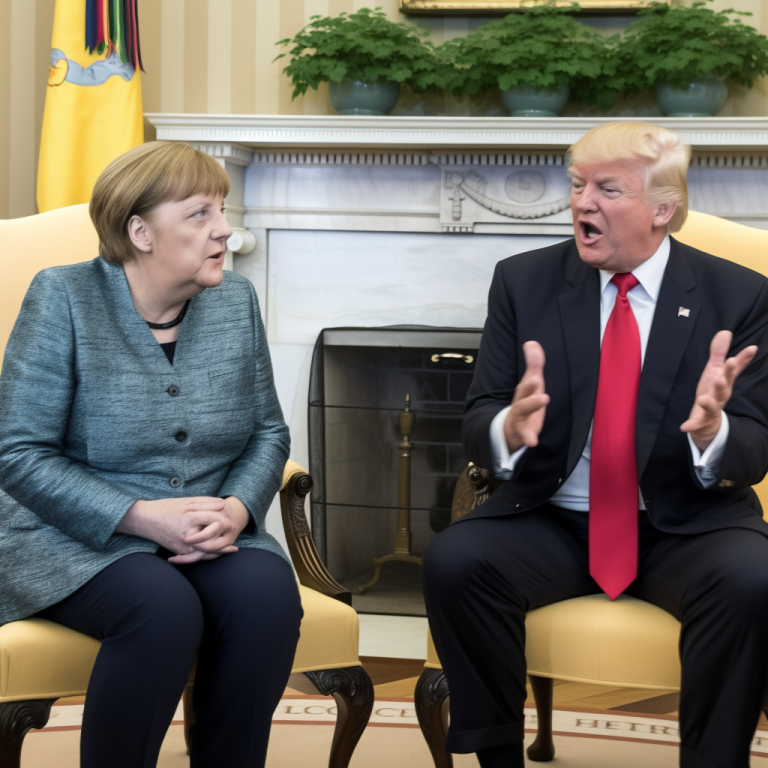 Angela Merkel CLV - Besuch bei Trump