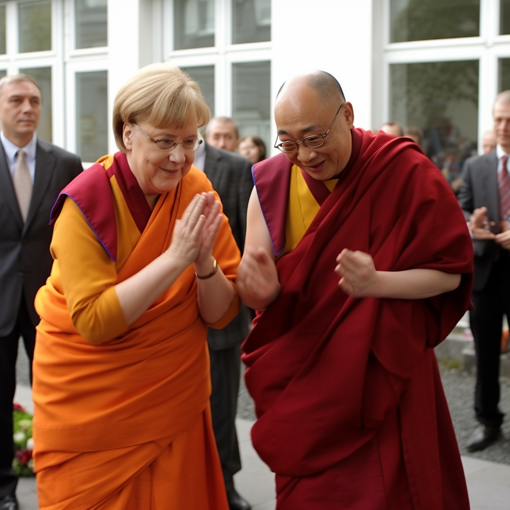 Angela Merkel CCCXLV - der Dalai Lama im Kanzleramt